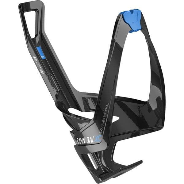 Elite Cannibal XC Bio bottle cage gloss black / blue – BikeParts.co.uk