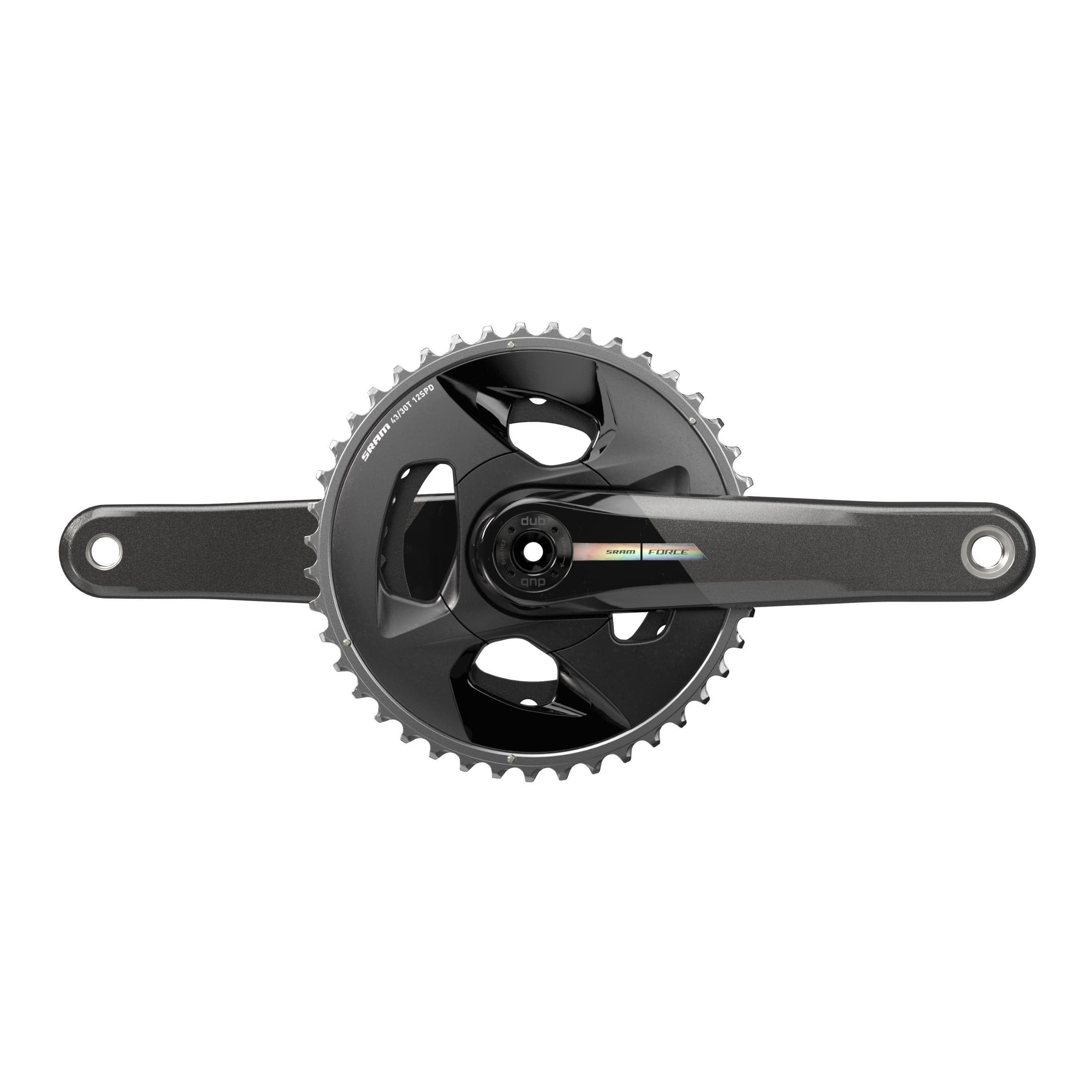 Sram Force D2 Crankset Wide Dub 43 30 Bb Not Included 2023 Unicorn Grey W Laser Foil 170Mm