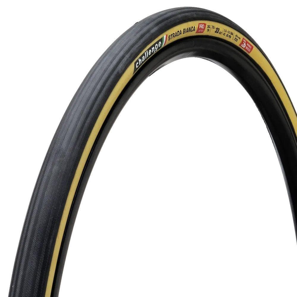 Challenge STRADA BIANCA PRO H CL Tan 260tpi 700x33 – BikeParts.co.uk