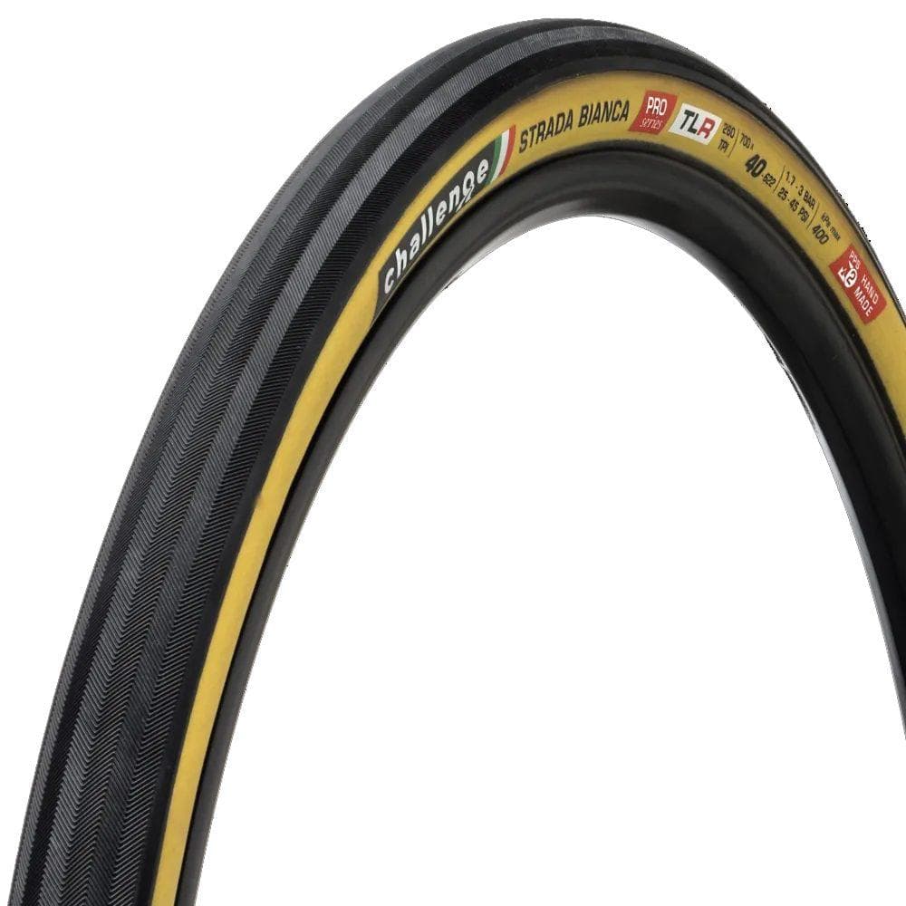Challenge STRADA BIANCA PRO H TLR Tan 260tpi 700x40 – BikeParts.co.uk