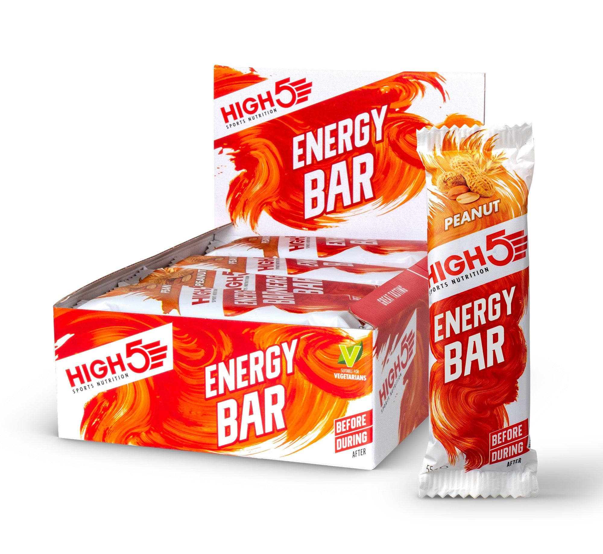 High5 High5 Energy Bar (55g, x12, Peanut) – BikeParts.co.uk
