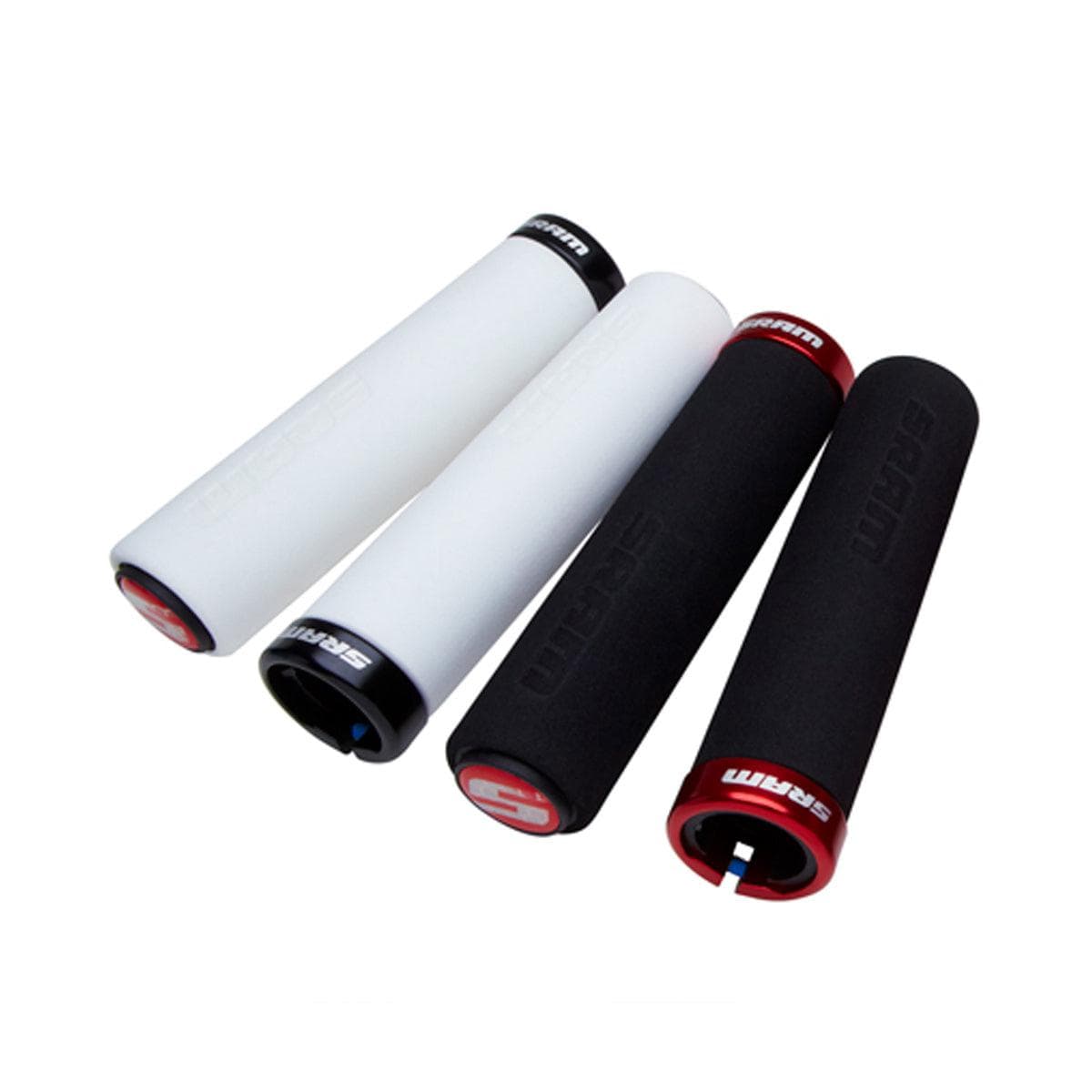 Sram Locking Grips Foam 129Mm Black With Single Red Clamp And End Plug ...
