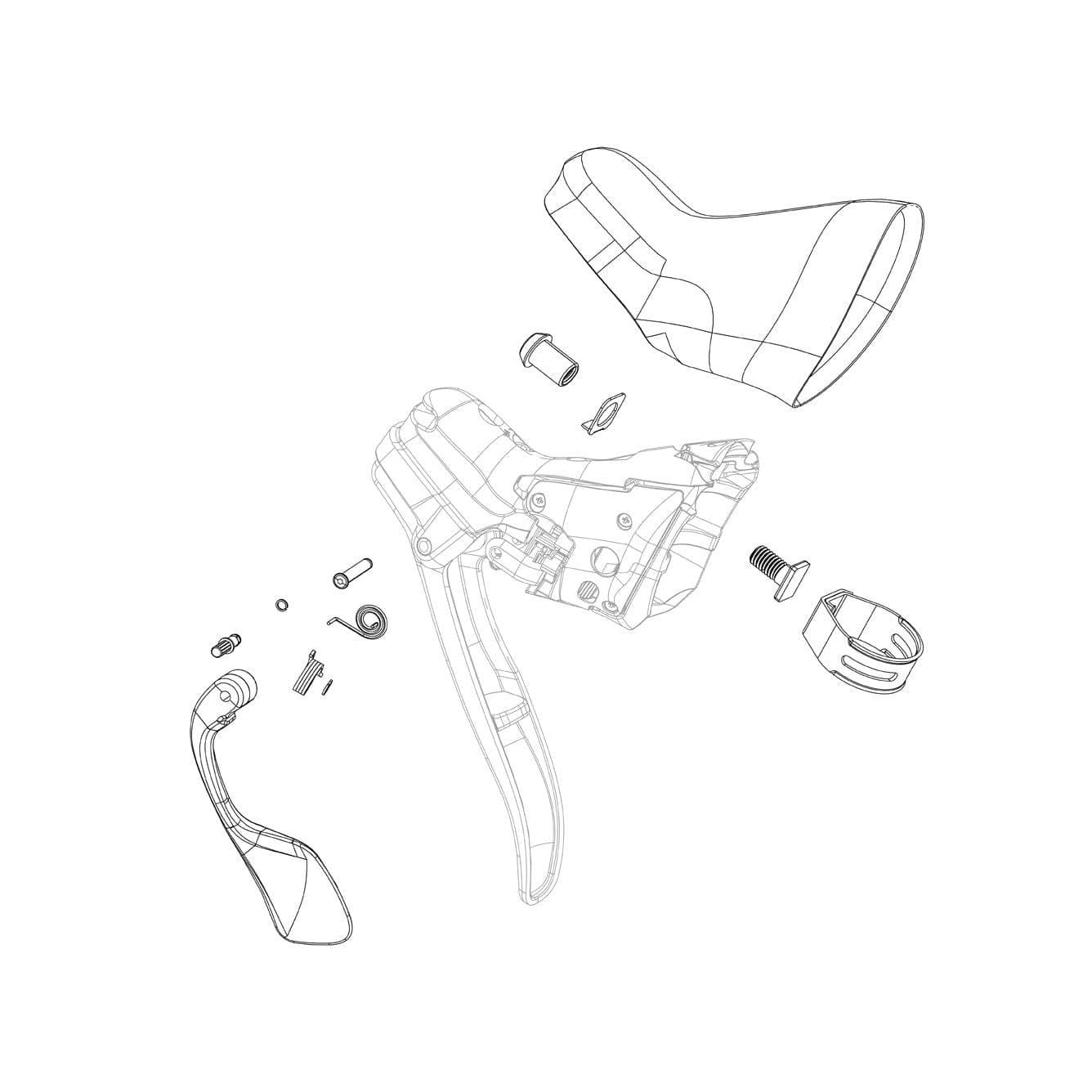 Sram Spare - Shifter Lever Assembly Red 13/22 Ergodynamic Left ...