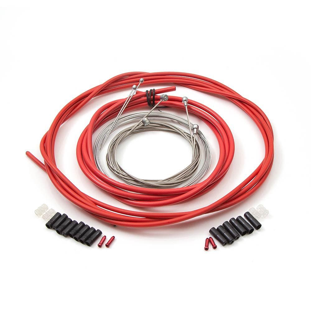 Clarks Stainless Steel Brake And Gear Cable Kit Red – BikeParts.co.uk