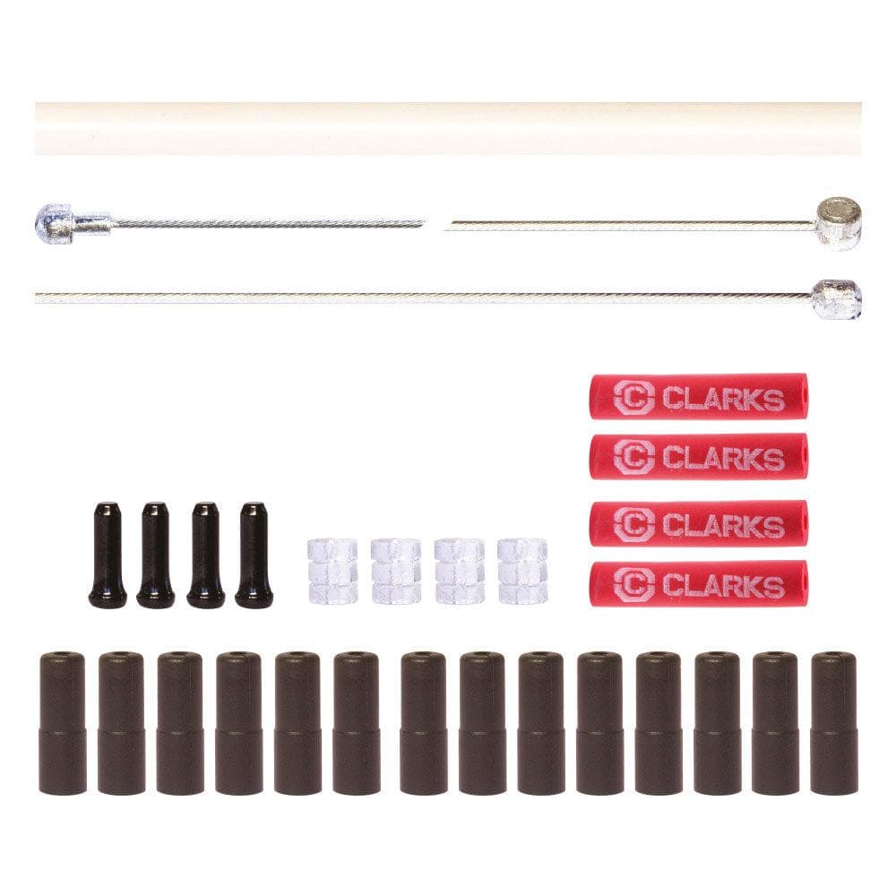 Clarks Galvanised Steel Brake and Gear Cable Kit White – BikeParts.co.uk