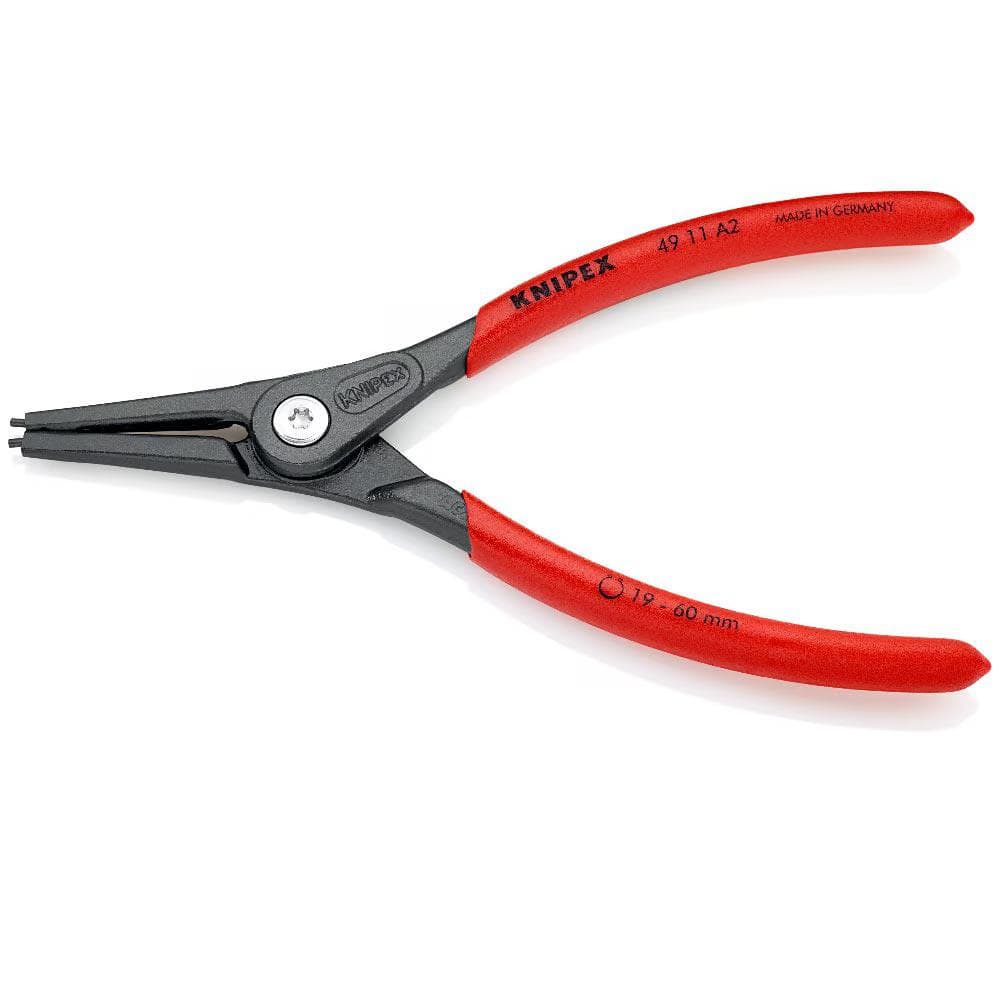 KNIPEX Precision Circlip Pliers Straight Tips for External Circlips 18 ...