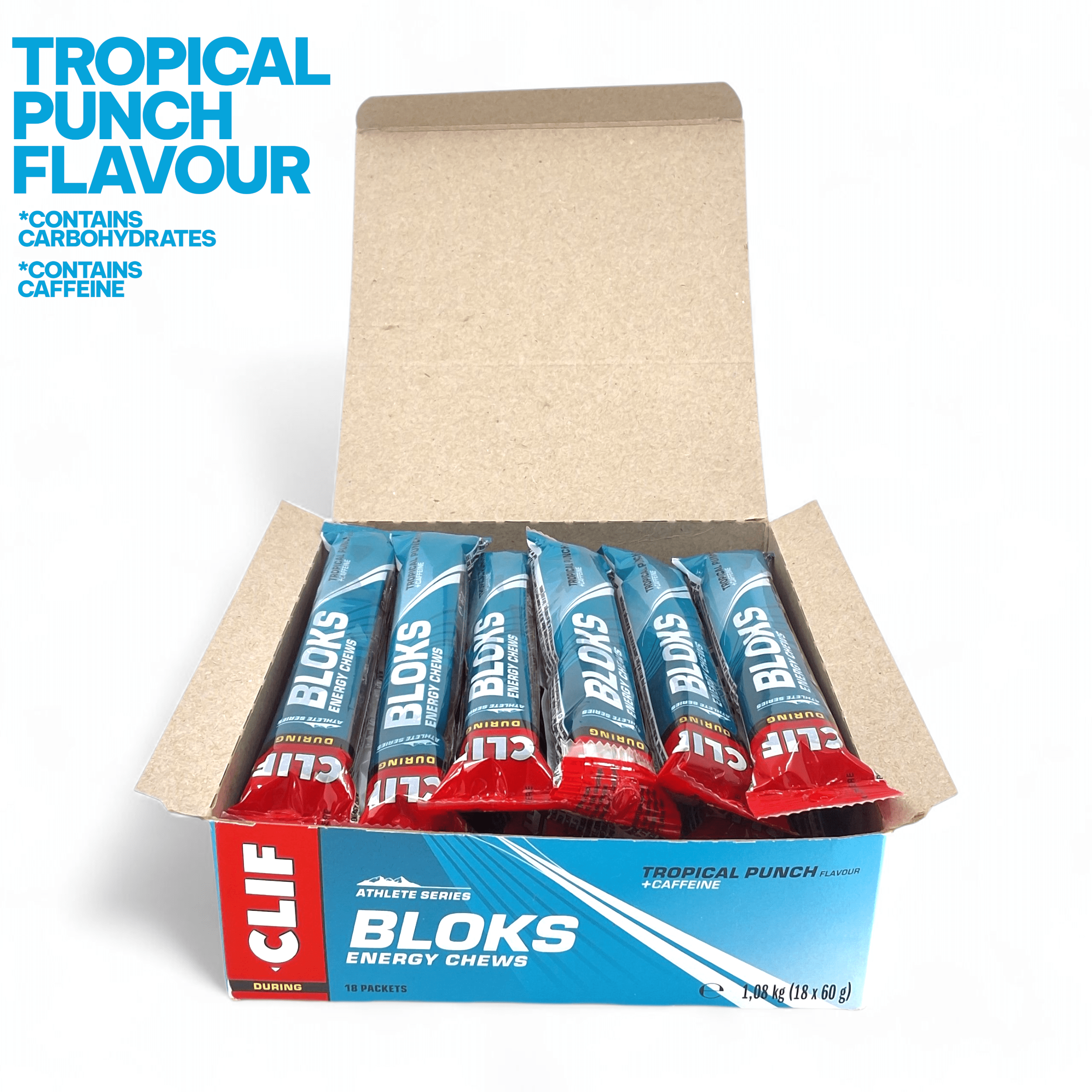 Clif Blok Energy Chews Tropical Punch 18 Pack – BikeParts.co.uk