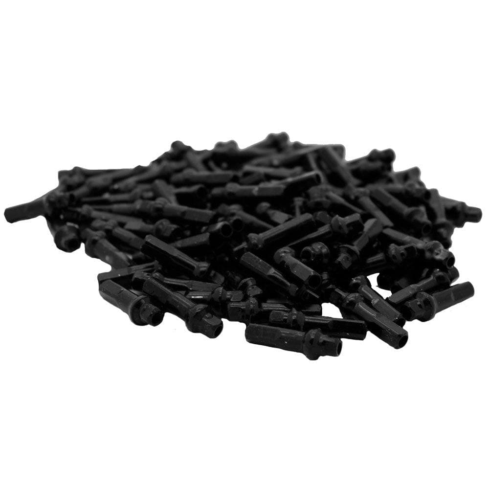 Sapim Double Square Alu Nipples 18mm Black (100 pcs) – BikeParts.co.uk