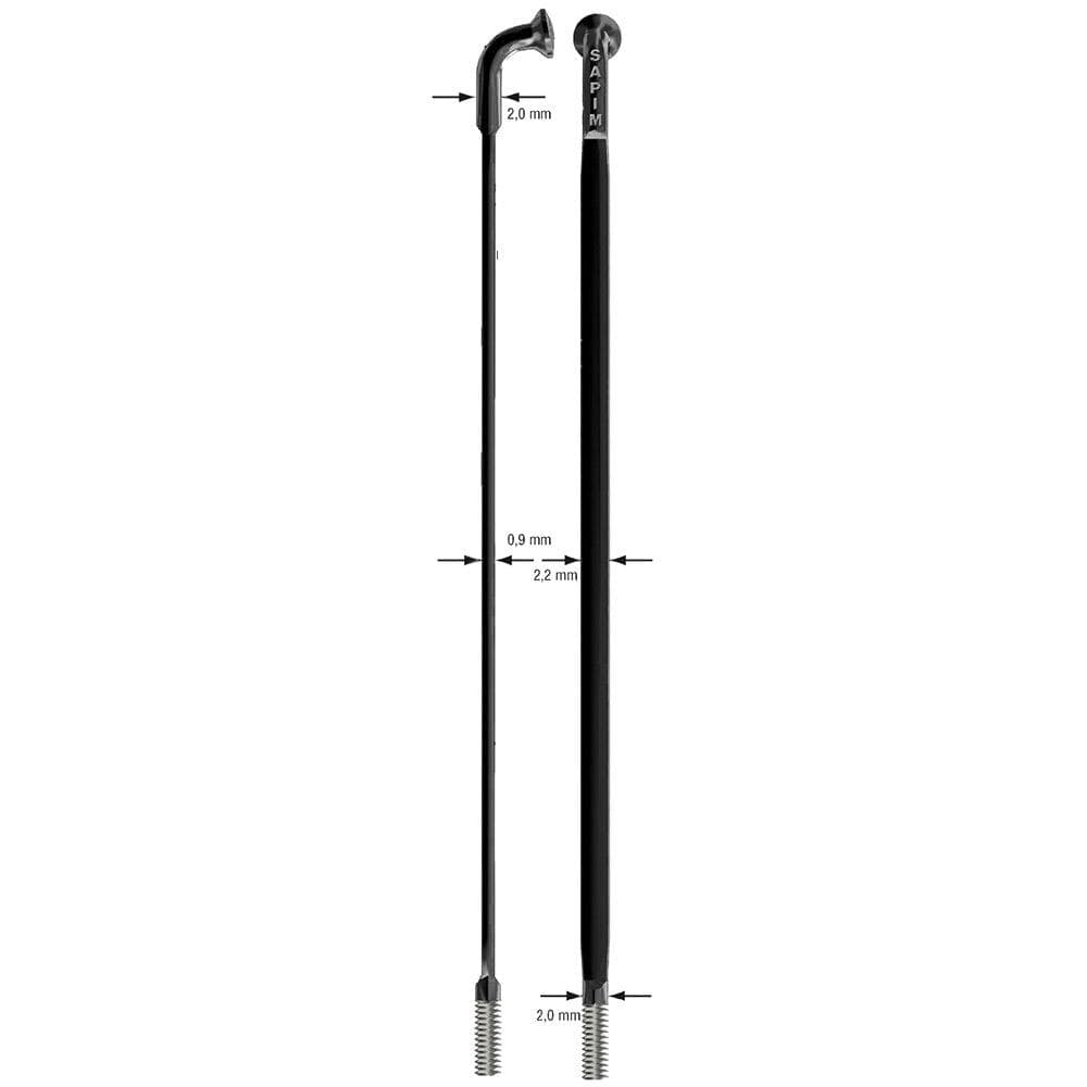 Sapim CX-Ray Aero Blk 220mm (20) – BikeParts.co.uk