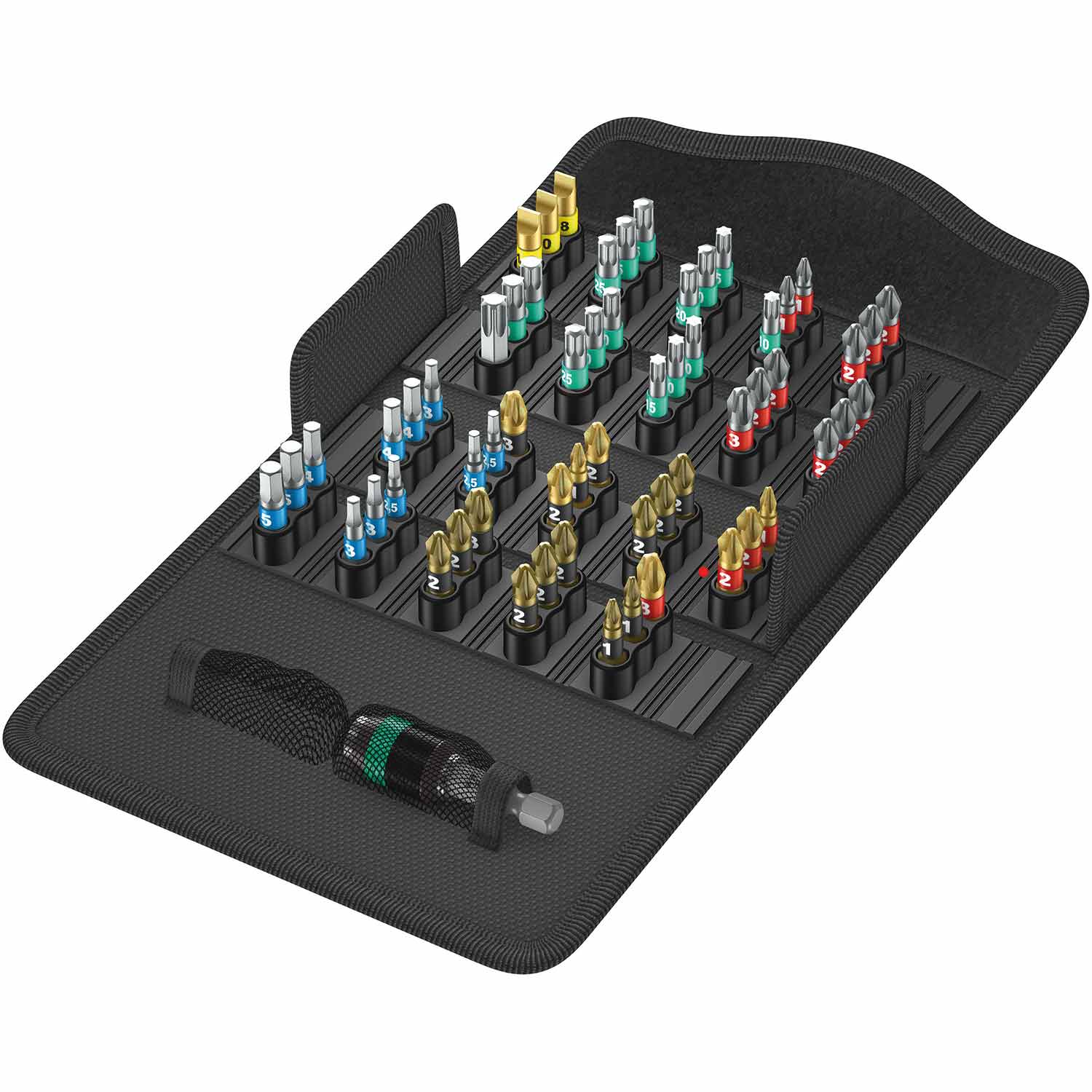 Wera Tools BitSafe BiTorsion Bit Set PZ/PH/SL BDC/BTZ 61pc – BikeParts ...