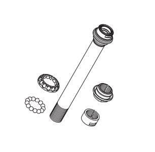 Shimano Spares FH-M825 complete hub axle 12 mm – BikeParts.co.uk