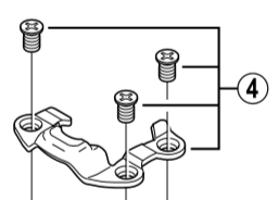 Shimano Spares PD-M520 / PD-M540 body cover and fixing bolts right han ...