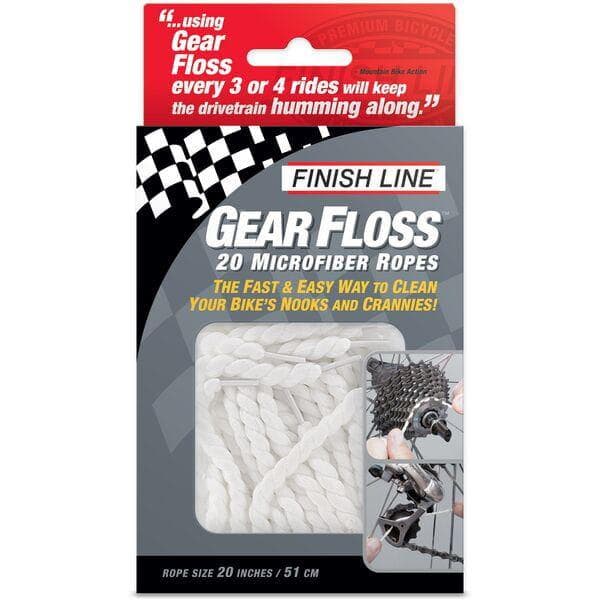 Finish Line Gear Floss Microfiber Rope - Contains 20 Ropes – BikeParts ...