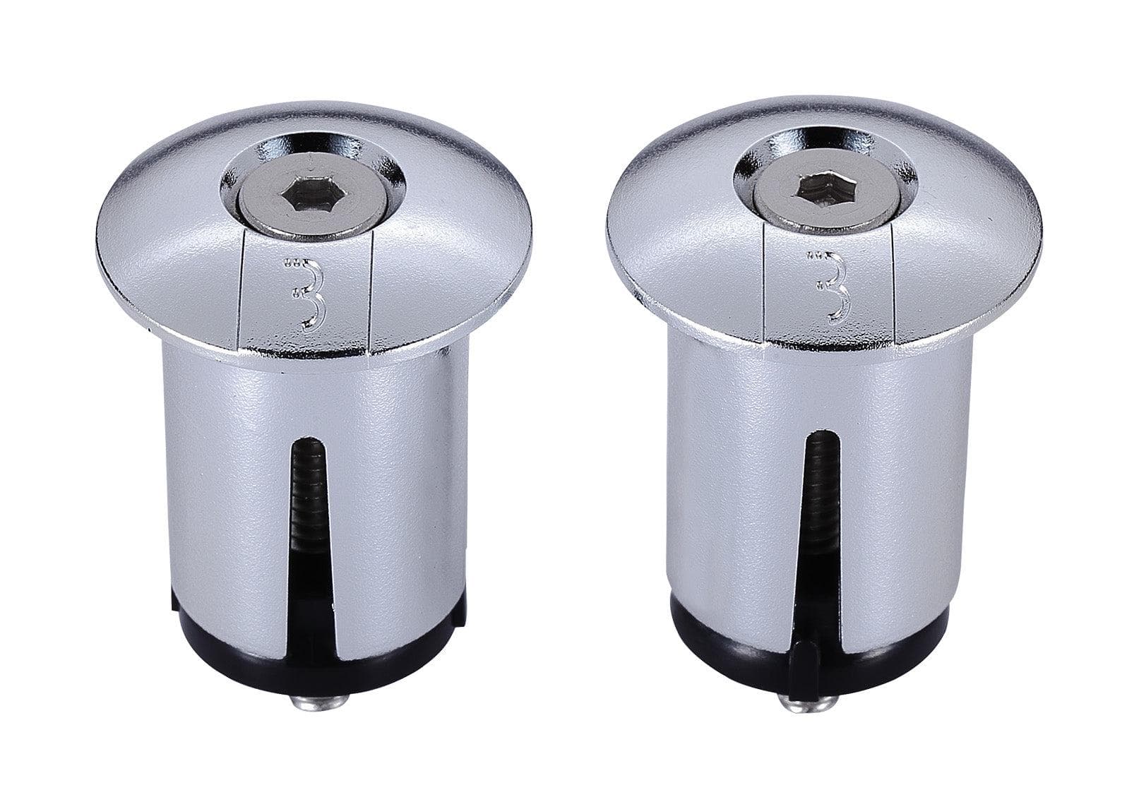 BBB BHT-96 - ScrewOn End Caps x2 (Chrome) – BikeParts.co.uk